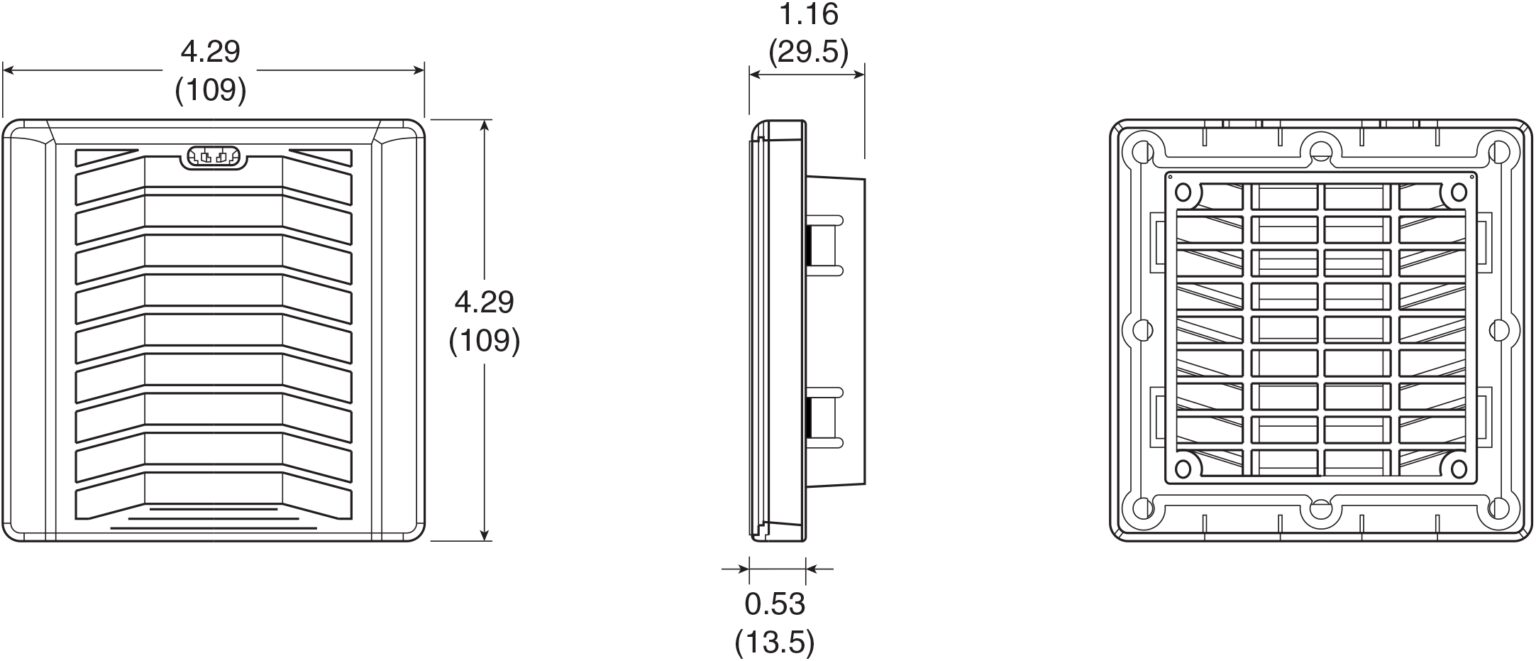 PFG2-80 Series 80mm (3.25") Square Filter Kits - Mechatronics