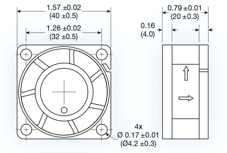 G4020 40mm DC Axial Fans - Mechatronics