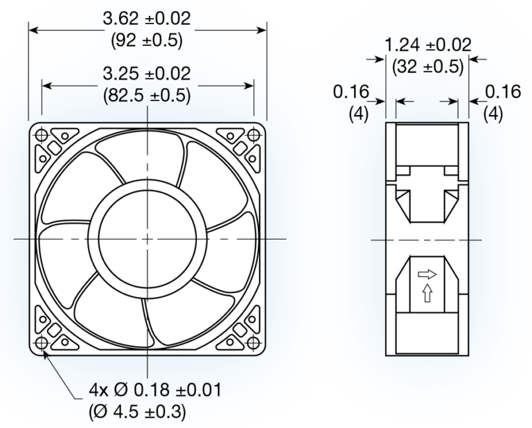 G9232M24 92mm DC Axial Fan - Mechatronics