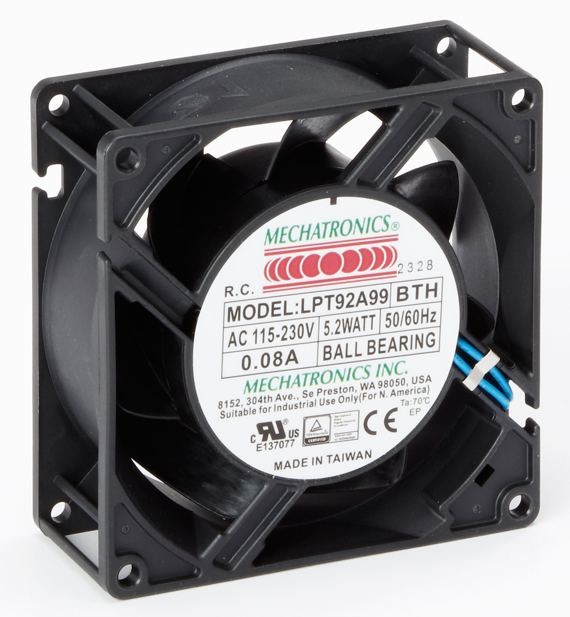 LPT92A 92mm EC Small Axial Fans - Mechatronics